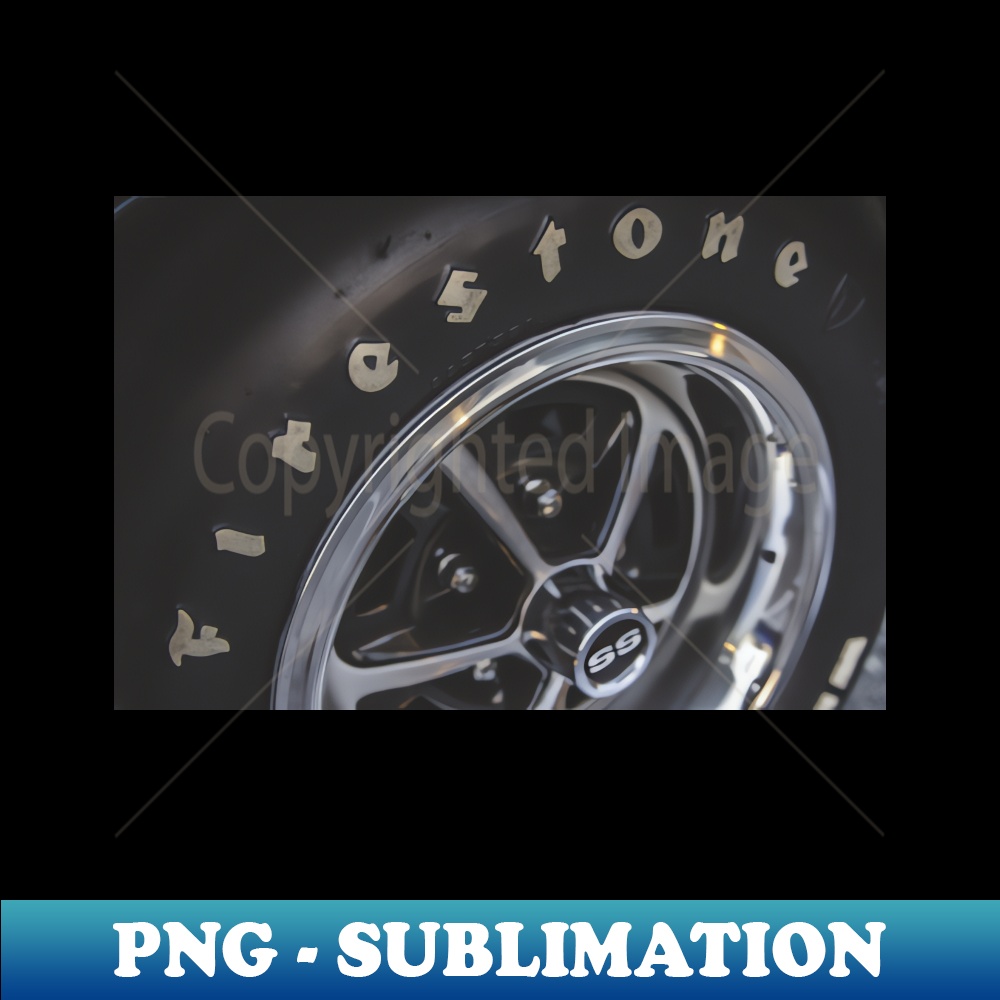 Hot Rod Wheel - Aesthetic Sublimation Digital File | Inspire Uplift