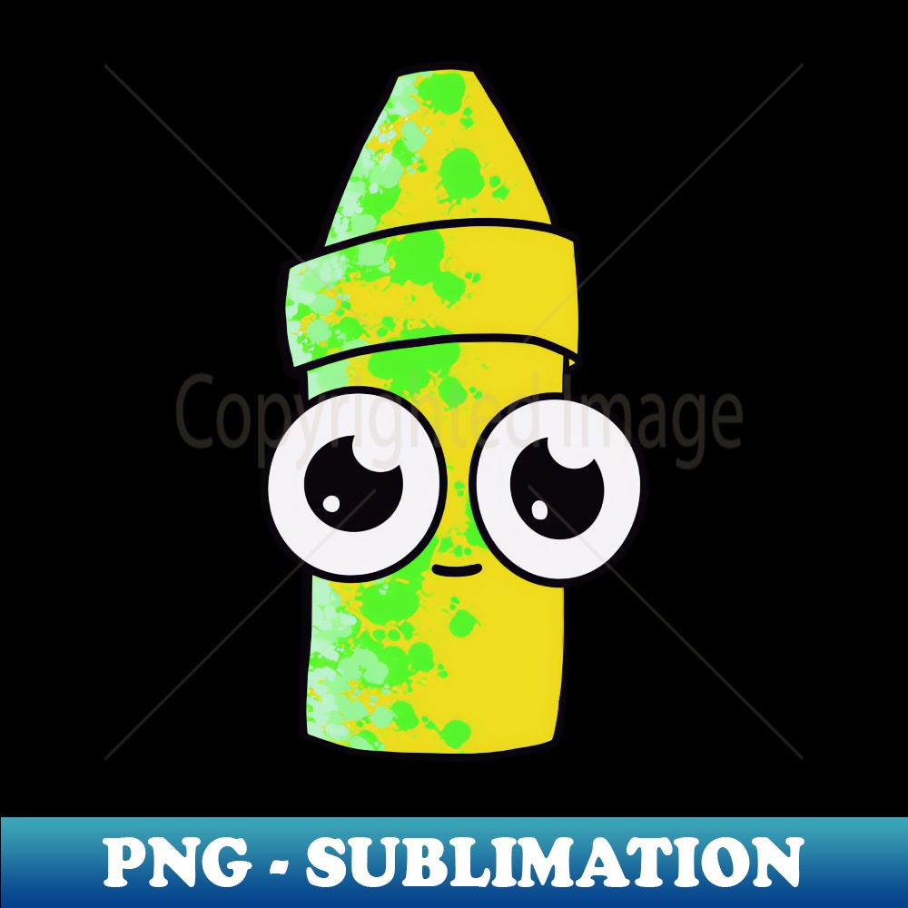 Crayon Buddy Yellow Green - Professional Sublimation Digital | Inspire ...