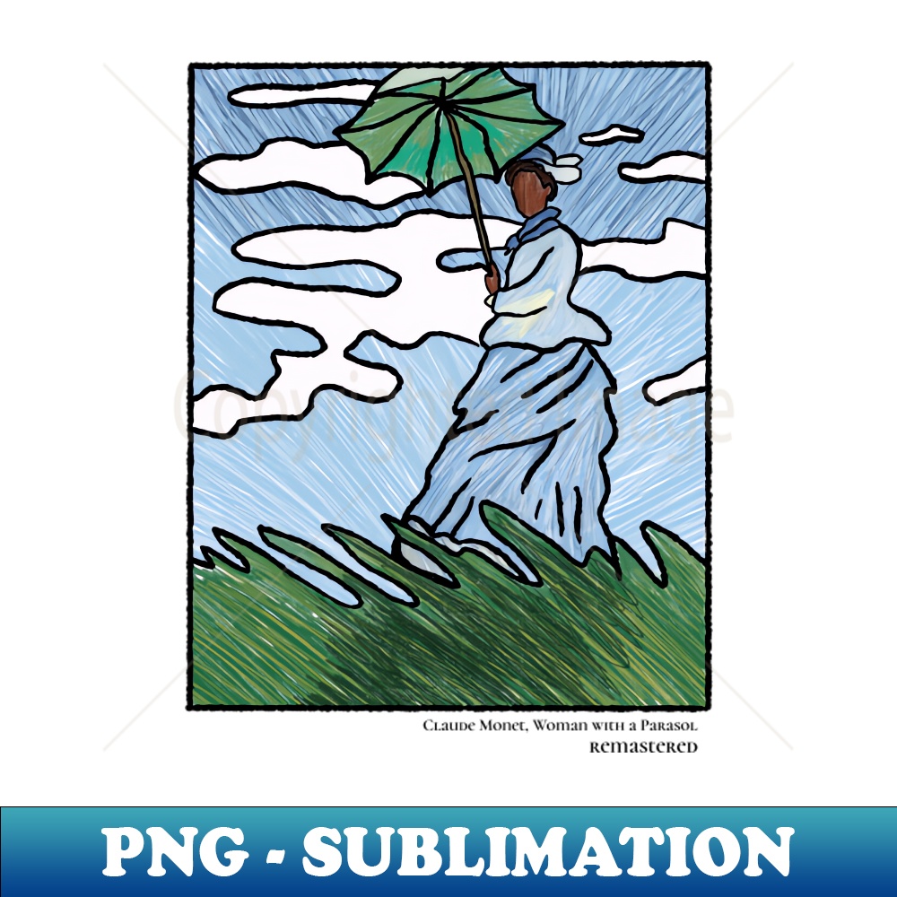 Claude Monet Woman with a Parasol Classical Art Memes - Uniq | Inspire ...
