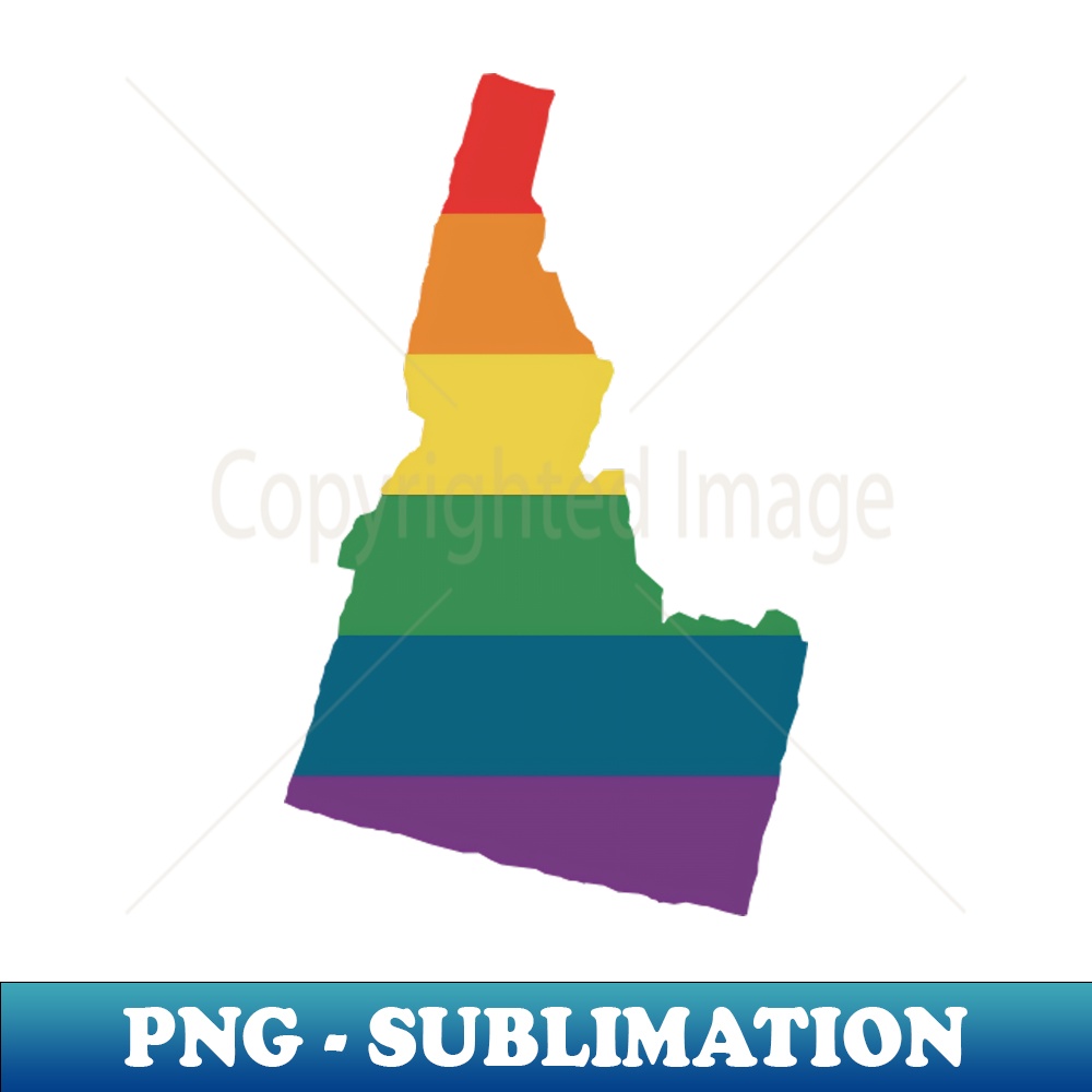 Idaho State Rainbow - High-Resolution PNG Sublimation File | Inspire Uplift