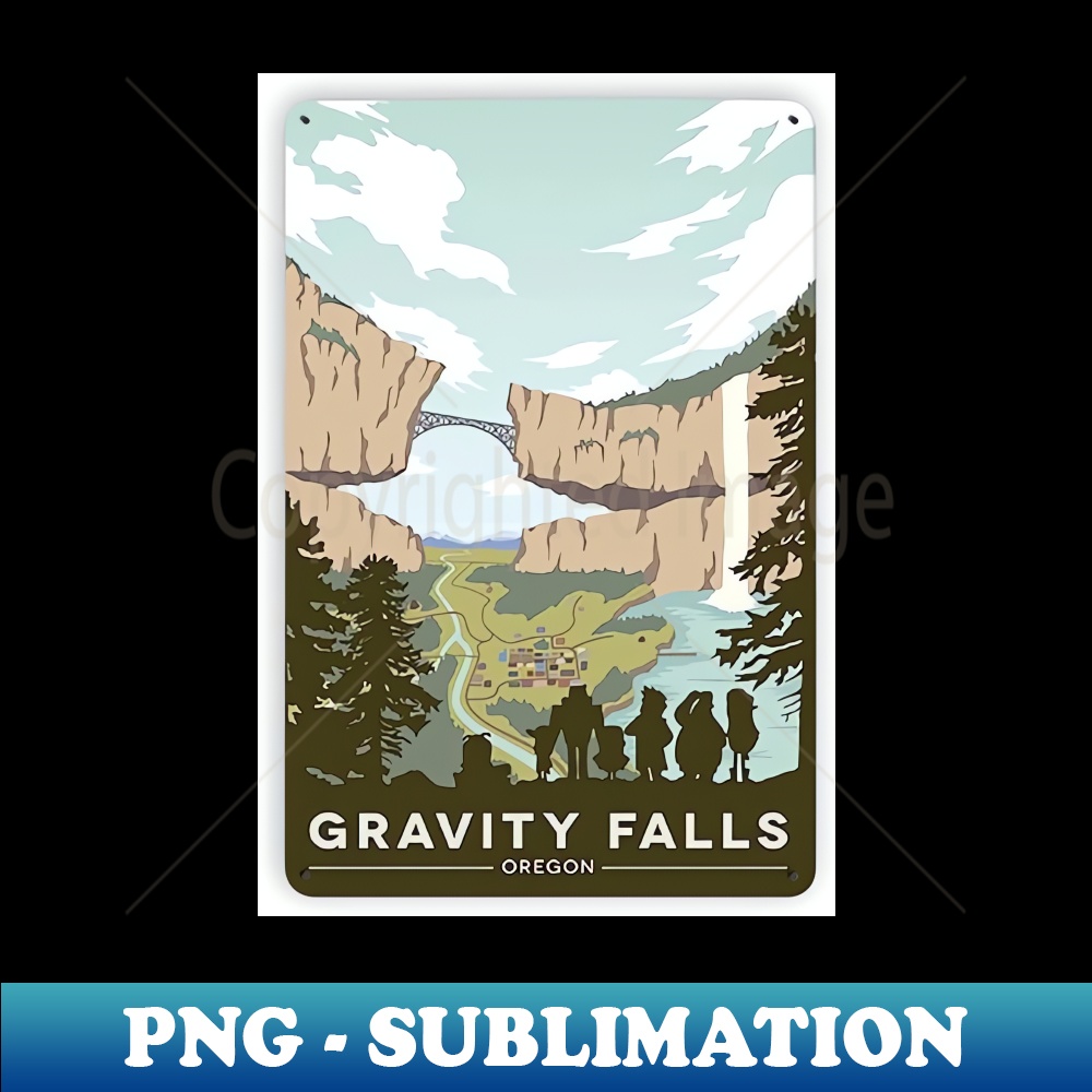 Gravity Oregon falls - High-Resolution PNG Sublimation File | Inspire ...
