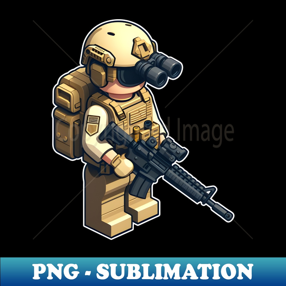 Tactical LEGO - PNG Transparent Sublimation Design | Inspire Uplift