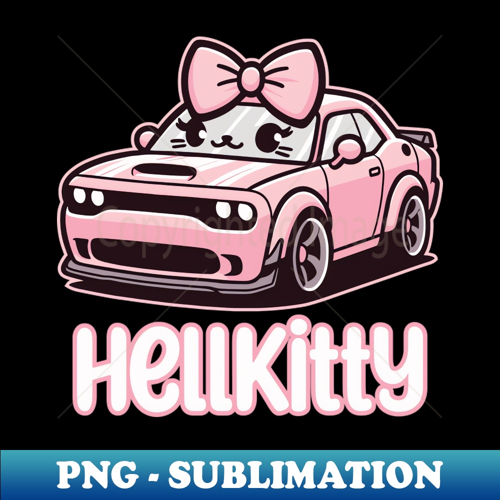 Cute Hellcat Kitten - Sublimation-Ready PNG File | Inspire Uplift