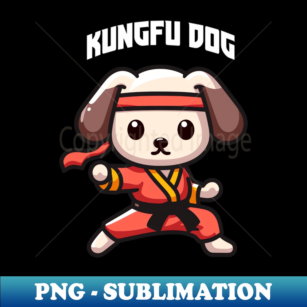 Cute Kung Fu Dog - Premium PNG Sublimation File | Inspire Uplift