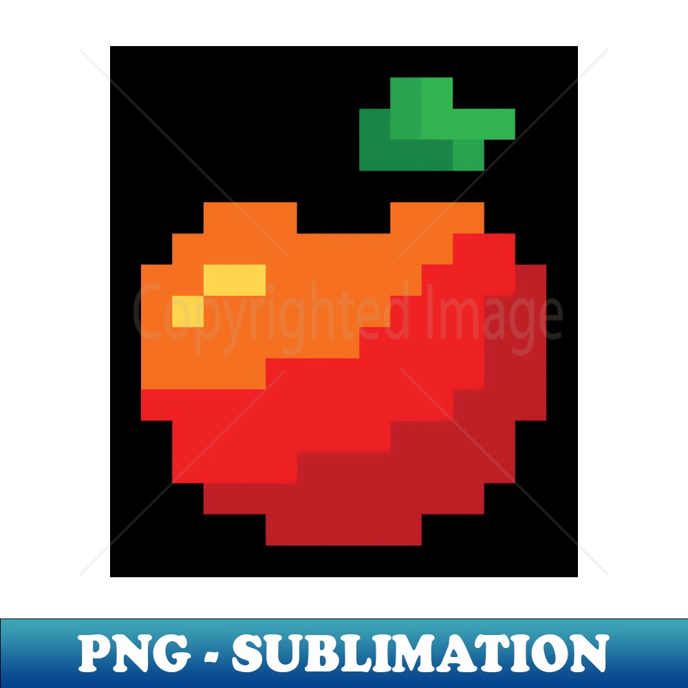 Red Pixel Apple Pixel art - PNG Transparent Digital Download | Inspire ...