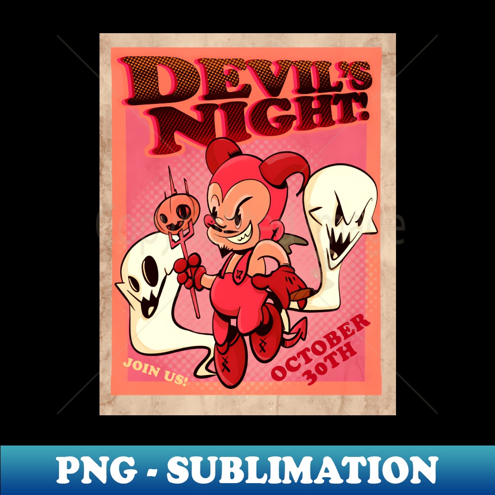 Devil's Night - Premium Sublimation Digital Download | Inspire Uplift