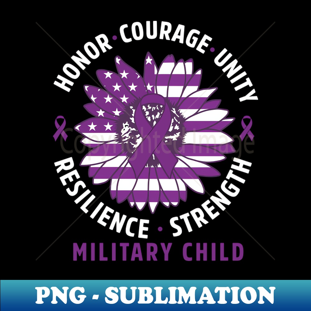 Purple Up for Military Kid Us Flag Cool Military Child Month | Inspire ...