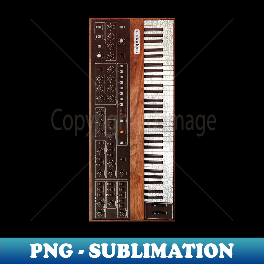 Vintage 70s Keyboard Synthesizer - PNG Transparent Sublimati | Inspire ...