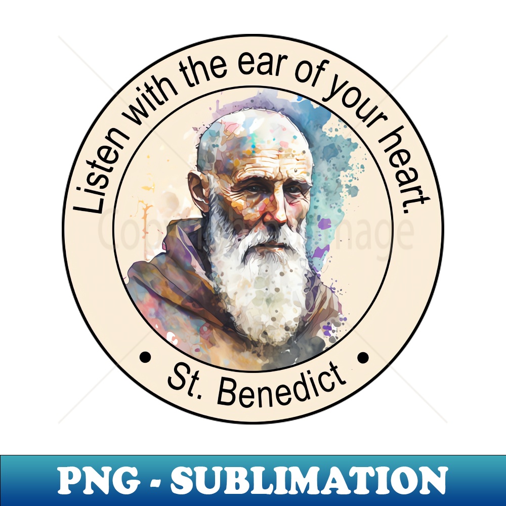 St Benedict of Nursia Religious Quotes Gift Inspiring Motiva | Inspire ...