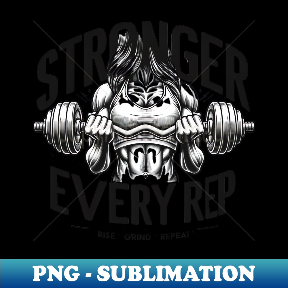 fitness girl, gym girl - Stronger Every Rep - Women's Motiva | Inspire Uplift