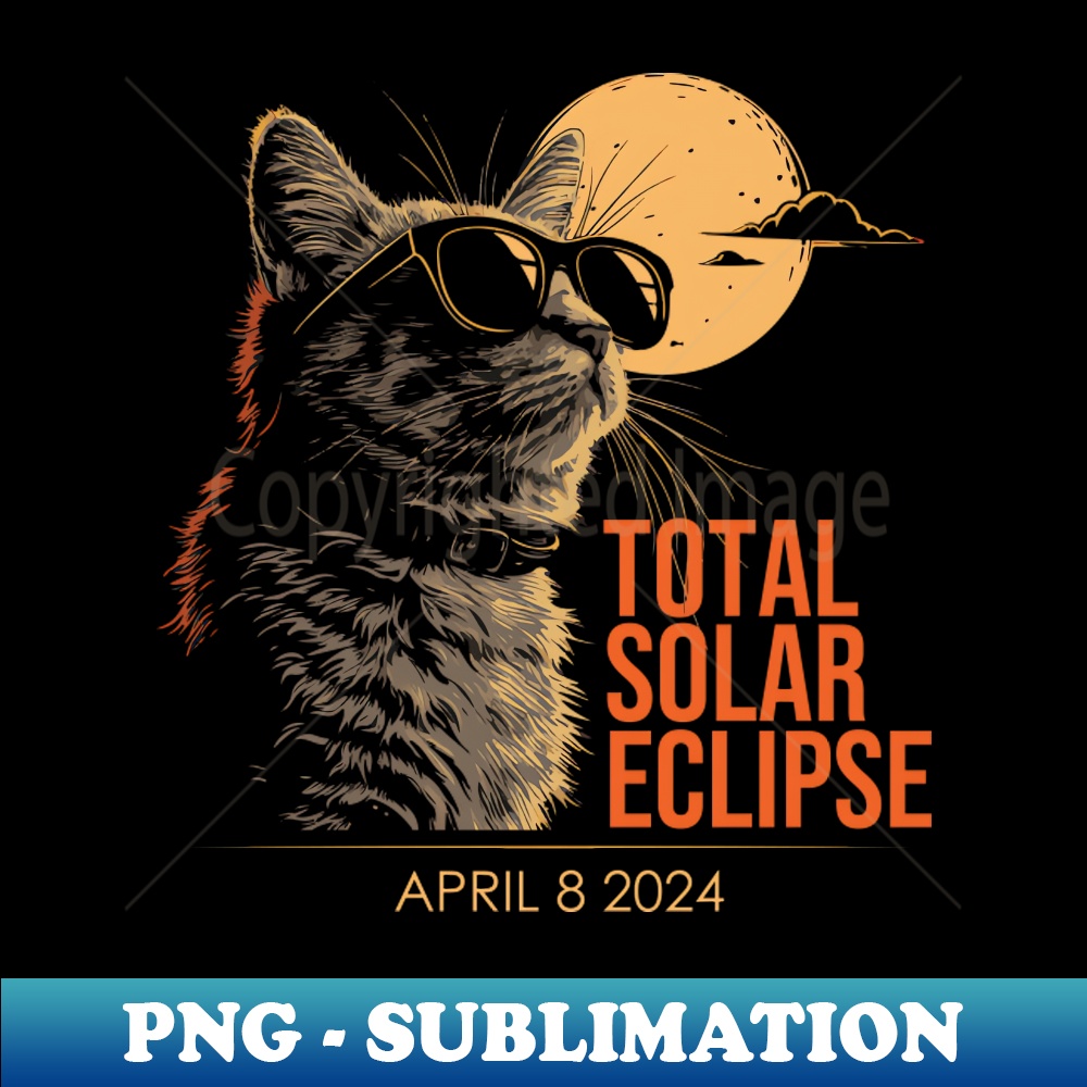 Funny Cat Total solar eclipse - Aesthetic Sublimation Digita - Inspire ...