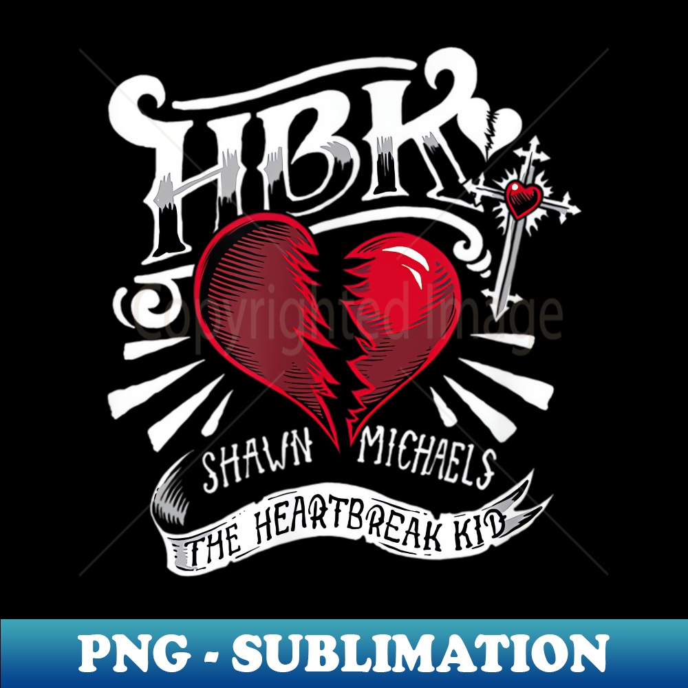 Shawn Michaels HBK Heartbreak Kid - Premium PNG Sublimation | Inspire ...
