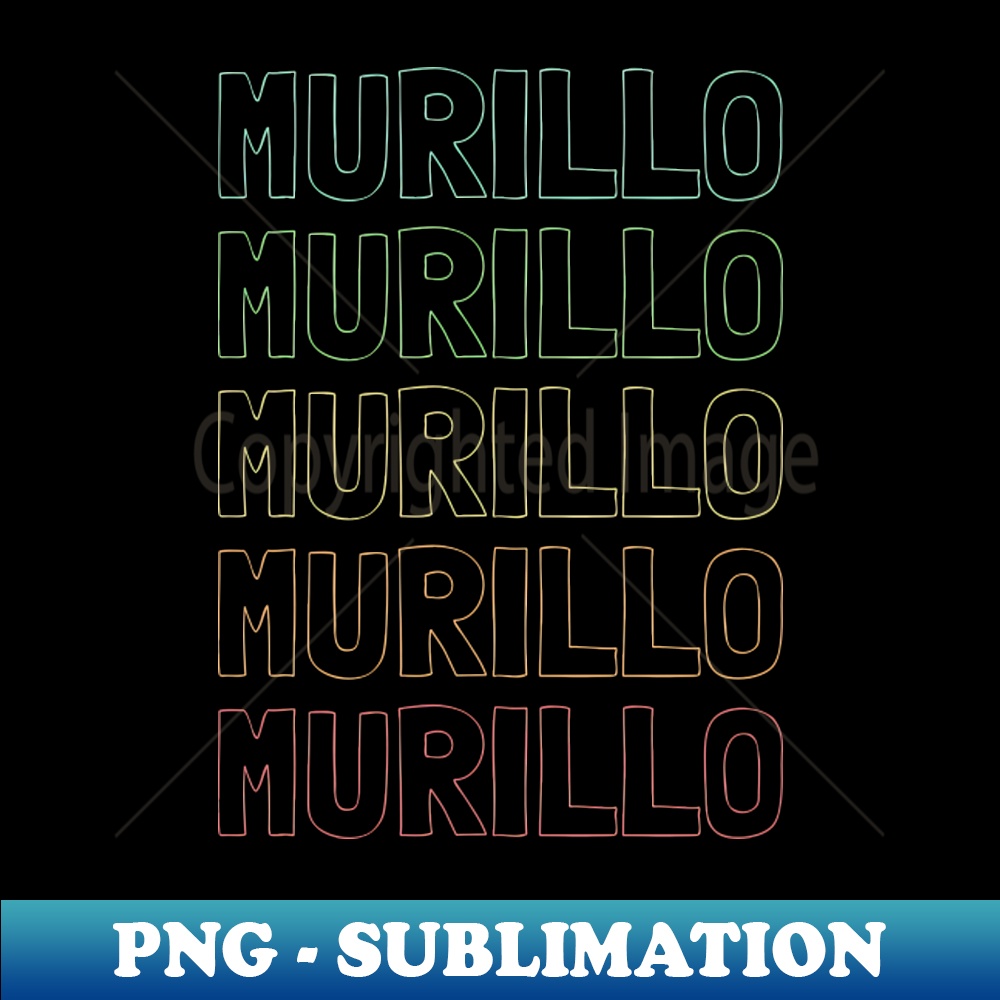 Murillo Name Pattern - Sublimation-Ready PNG File | Inspire Uplift