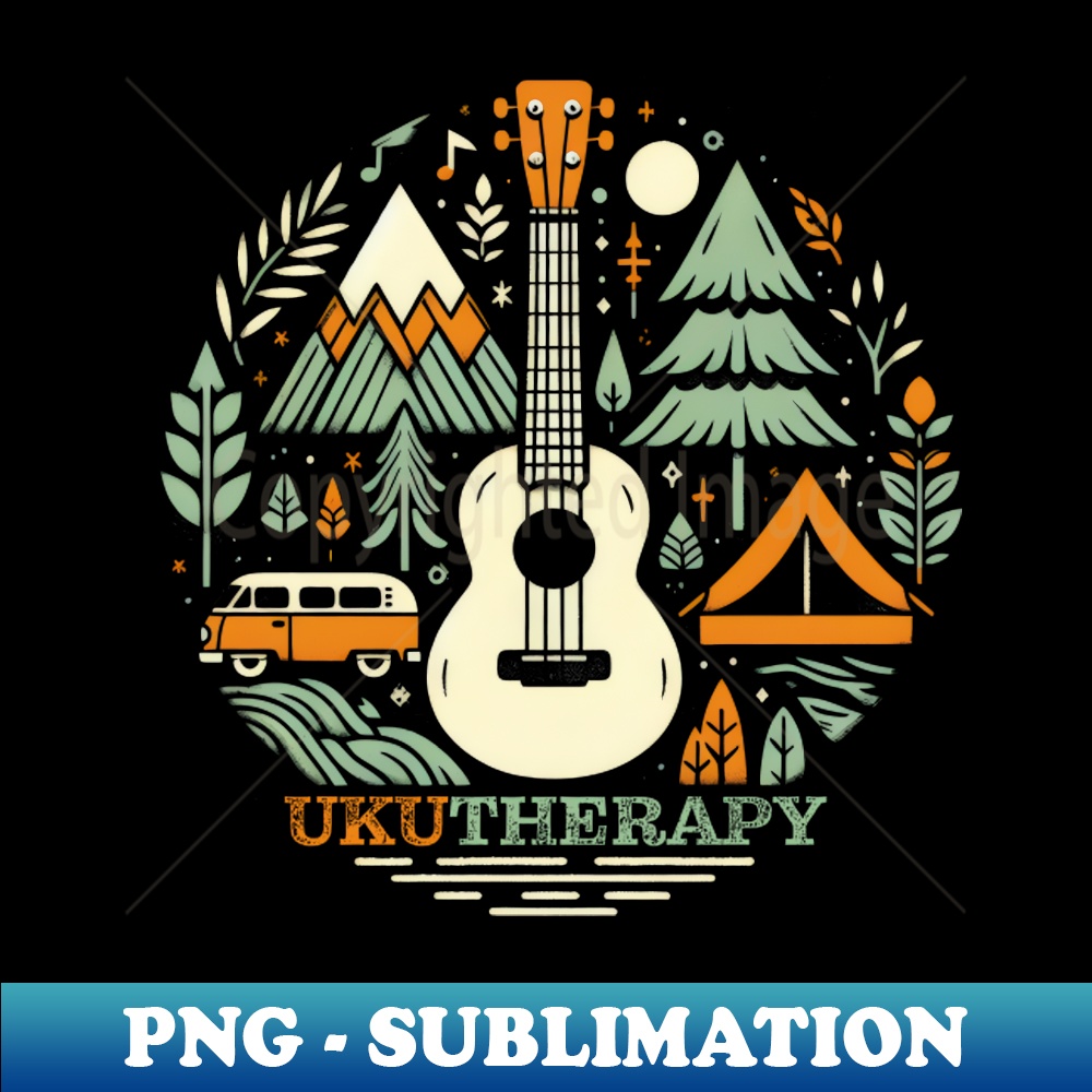 Ukutherapy Ukulele is therapy - PNG Transparent Sublimation | Inspire ...