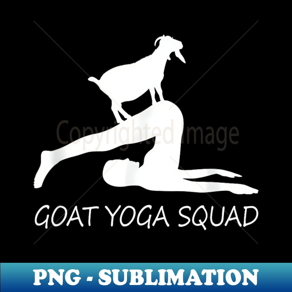 Goat Yoga Squad Breathing and Stretching Namaste Yoga Pose - | Inspire ...