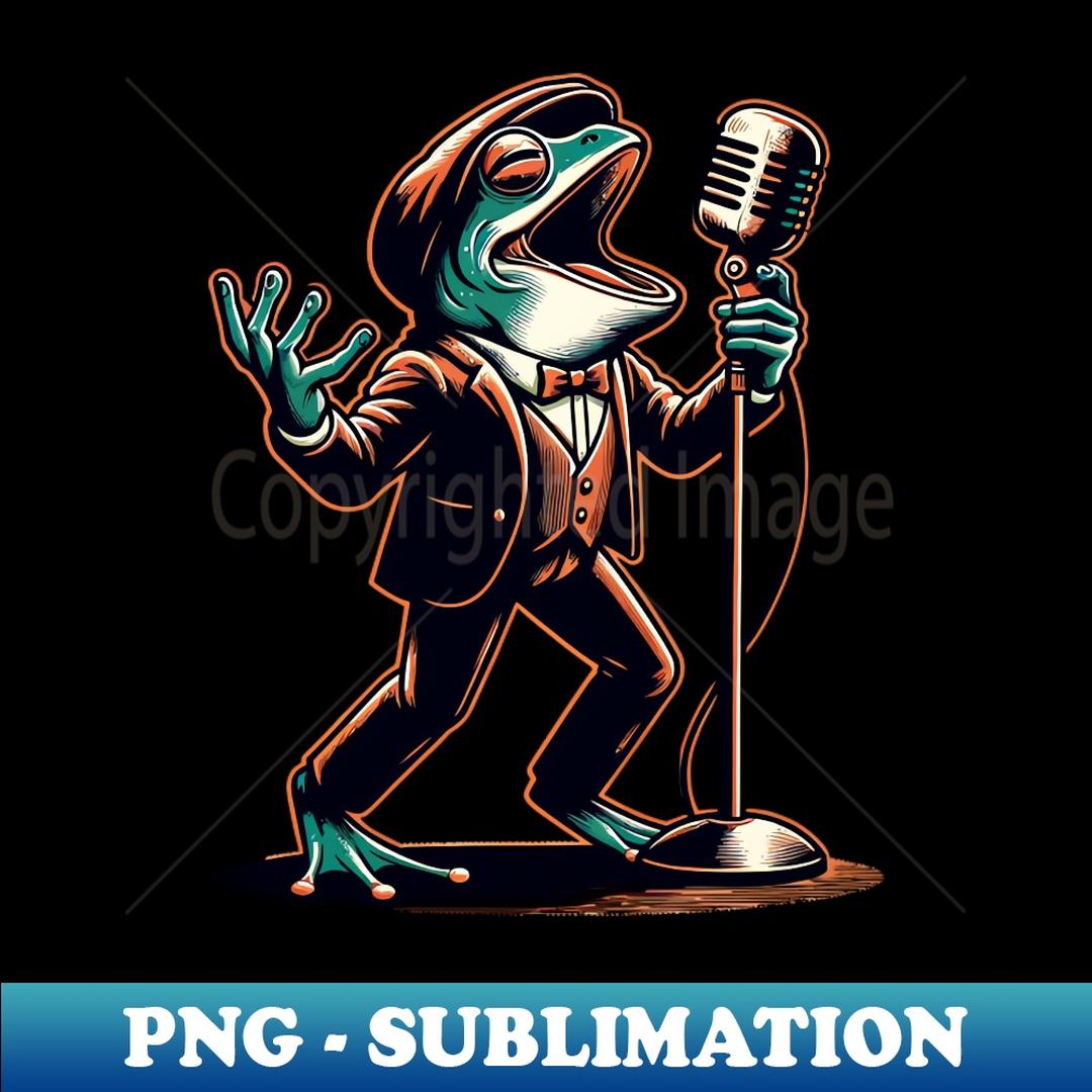 Singing frog - PNG Transparent Sublimation File | Inspire Uplift