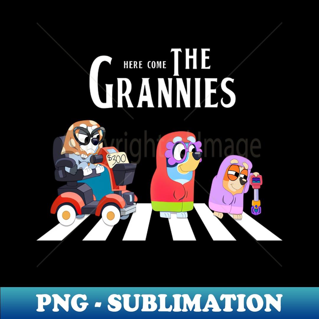 bluey here come the grannies, band style - Premium Sublimati | Inspire ...