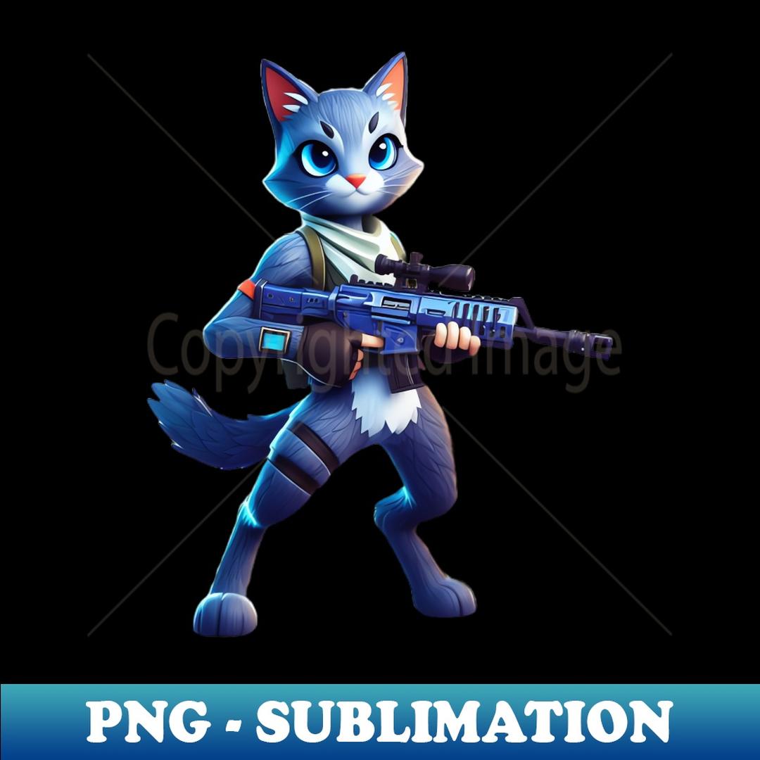 Fortnite-inspired cat design - Premium Sublimation Digital D | Inspire ...