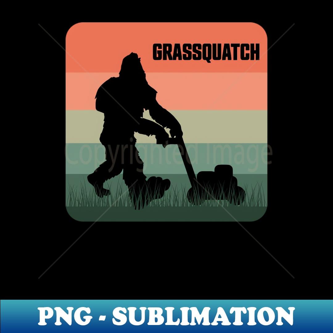 Grassquatch Sasquatch Bigfoot Lawn Mowing Mower - Stylish Su | Inspire ...