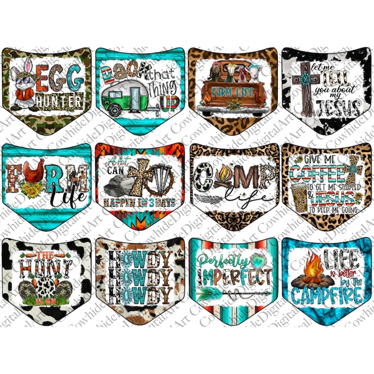 Western Pocket Car Freshener Design For Cardstock, Digital D - Inspire ...