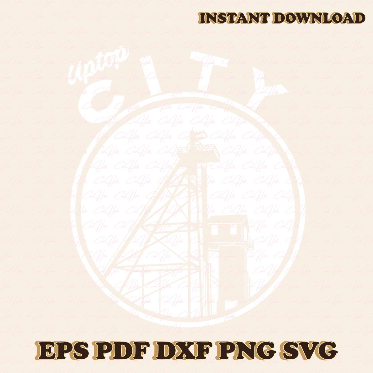 Retro Jason Kelce Uptop City SVG - Inspire Uplift