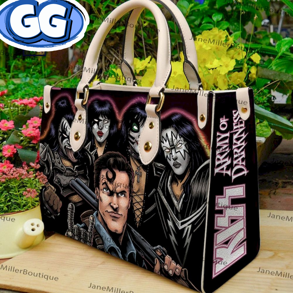 Kiss Rock Band Army of Darkness Leather Bag | Inspire Uplift