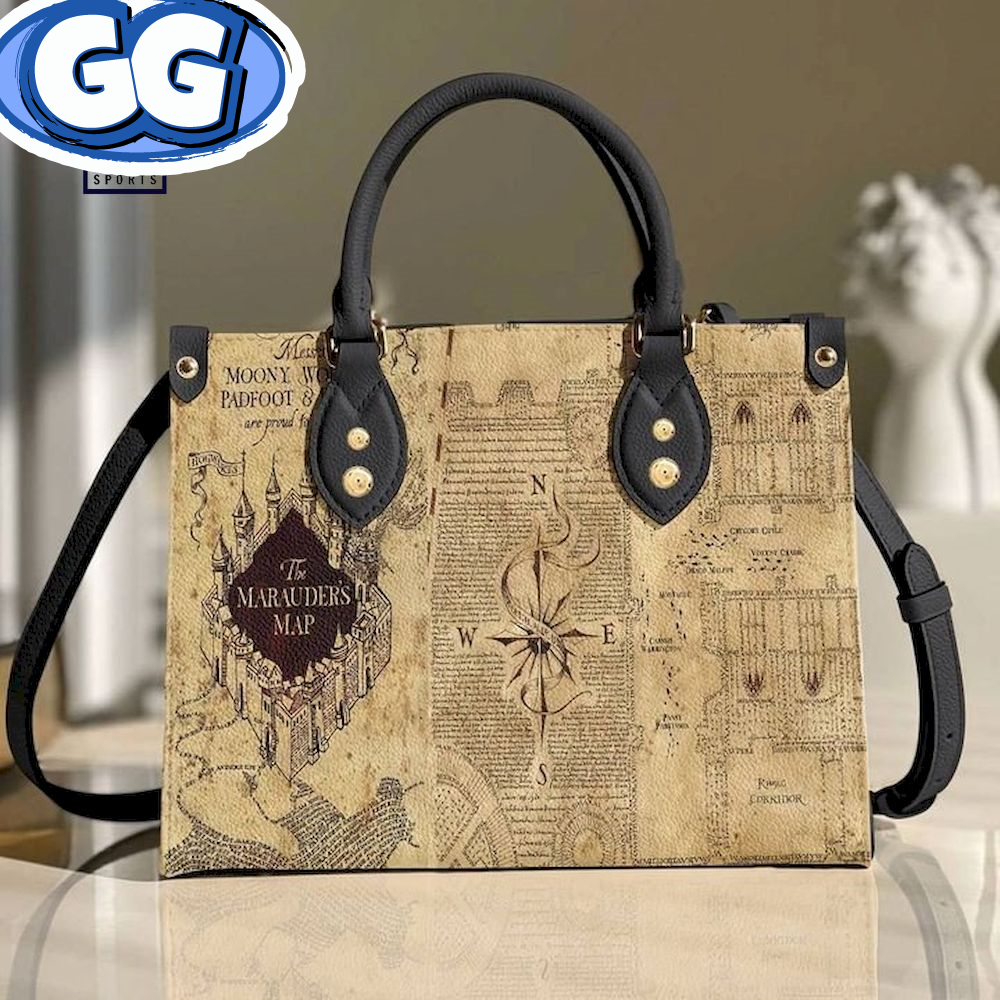 The Marauder'S Map Harry Potter Leather Bag | Inspire Uplift