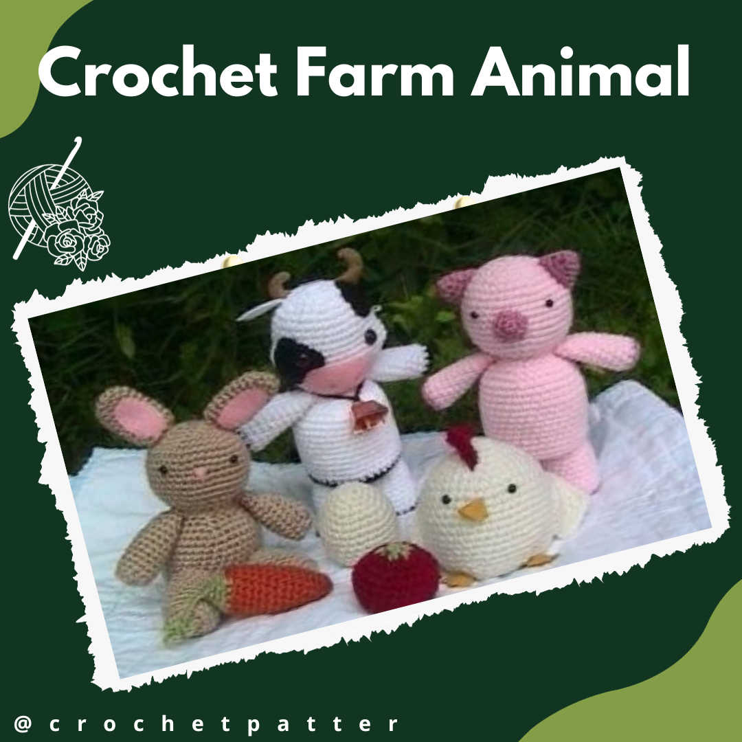 Crochet Farm Animal Pattern Set | Inspire Uplift