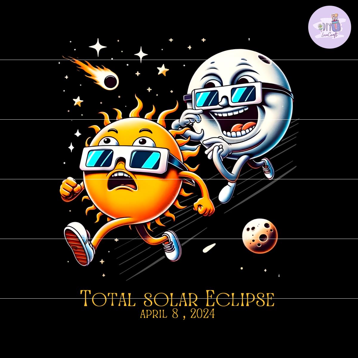 Total Solar Eclipse 2024 Celestial Meme PNG - Inspire Uplift