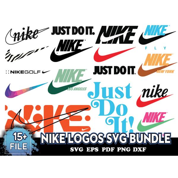 Nike Logos SVG Bundle, Nike Logo, Nike Symbol, Nike Just Do | Inspire ...