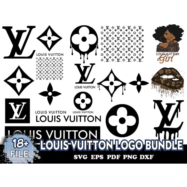 Louis Vuitton Logo Bundle, LV Logo, Louis Vuitton Symbol, Lo | Inspire ...