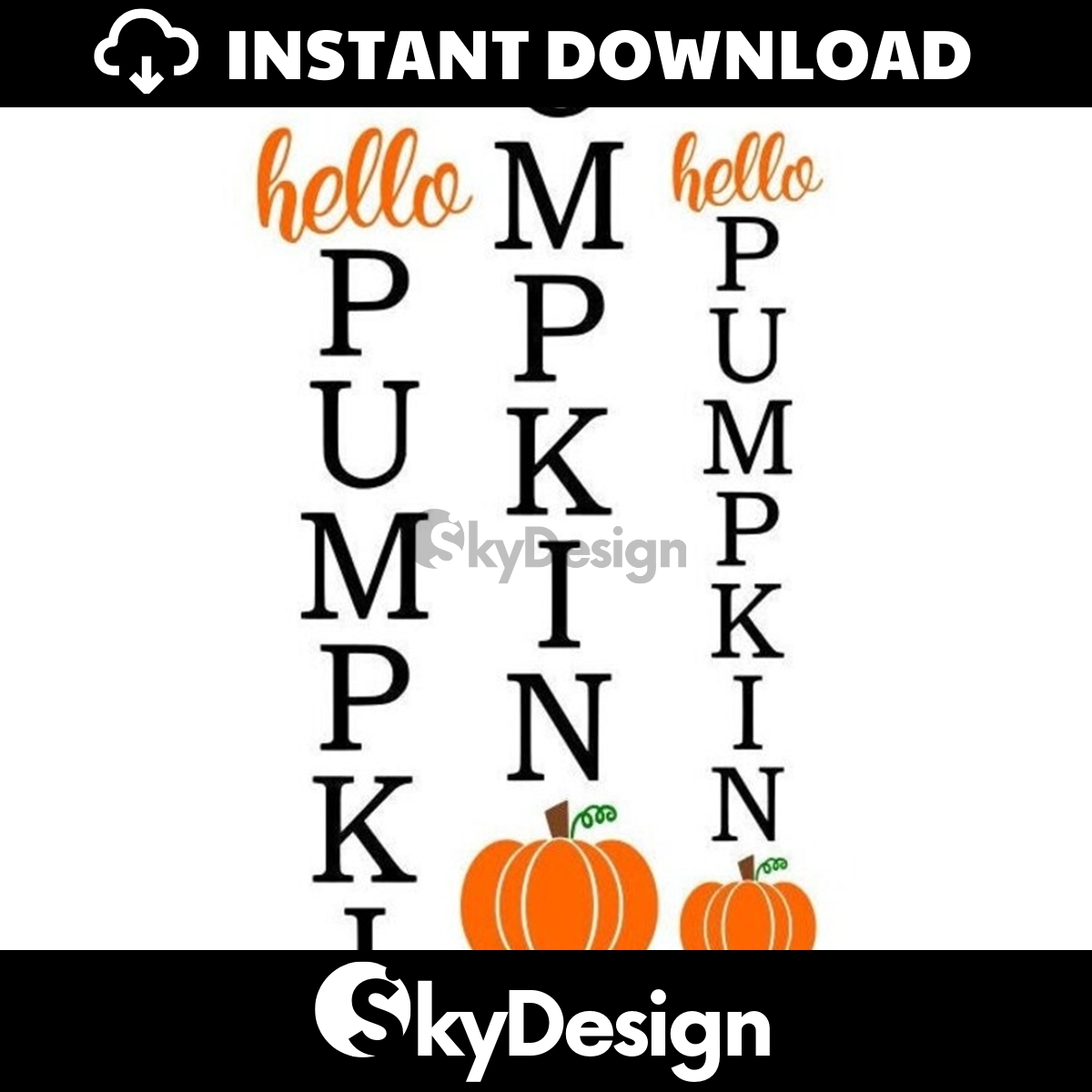 Fall Porch Sign SVG, Hello Pumpkin Porch Sign, Pumpkin SVG, | Inspire ...