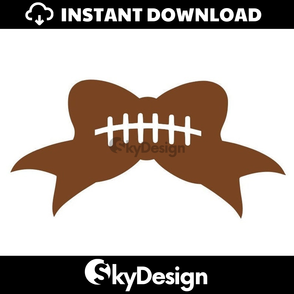 Football SVG, Football Bow SVG, Love Football SVG, Digital D | Inspire ...