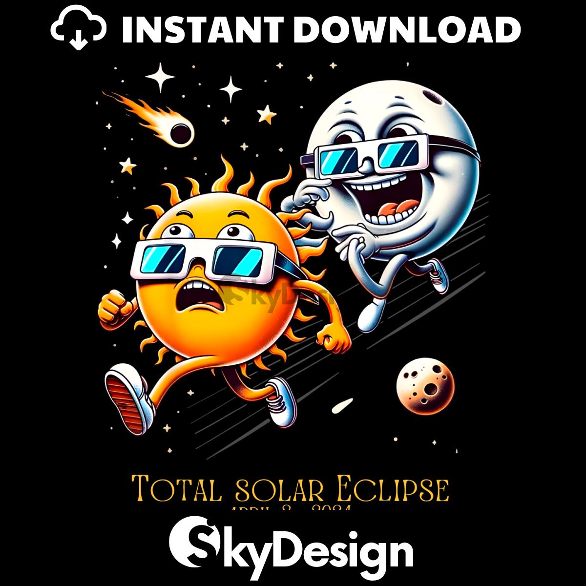 Total Solar Eclipse 2024 Celestial Meme PNG - Inspire Uplift