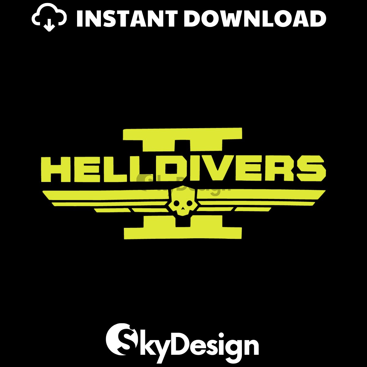 Retro Helldivers 2 Logo Squad Based Shooter SVG | Inspire Uplift
