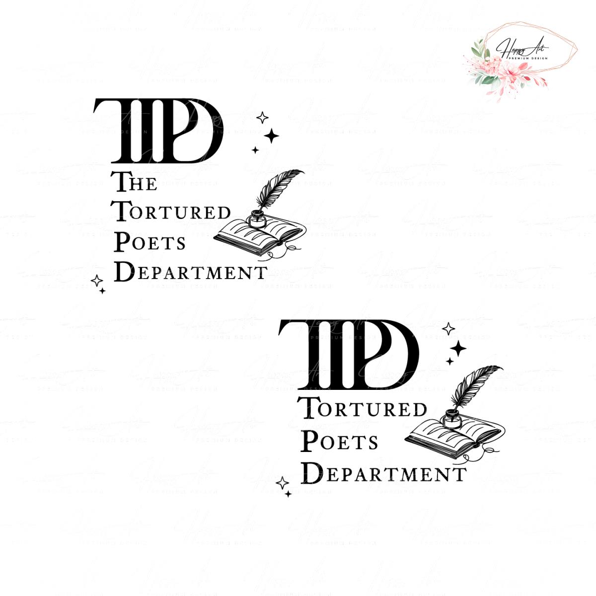 The Tortured Poets Department TTPD Album SVG | Inspire Uplift