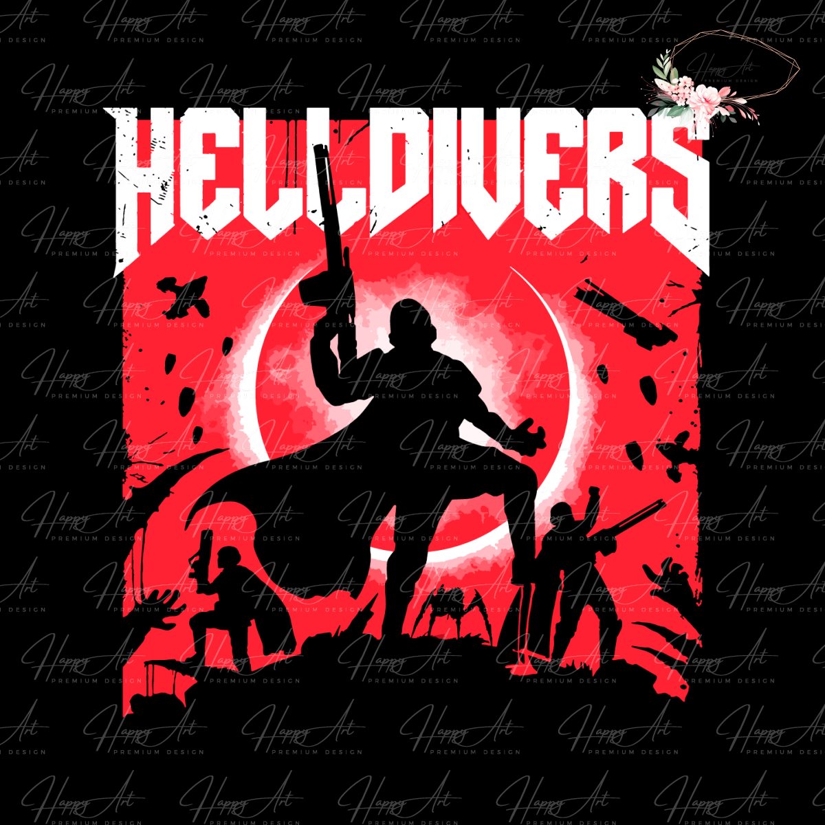 Vintage Helldivers 2 Skull Character PNG | Inspire Uplift