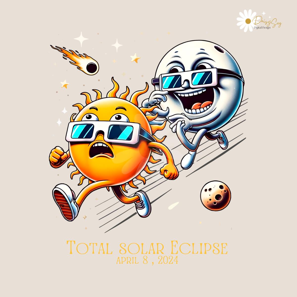 Total Solar Eclipse 2024 Celestial Meme PNG - Inspire Uplift