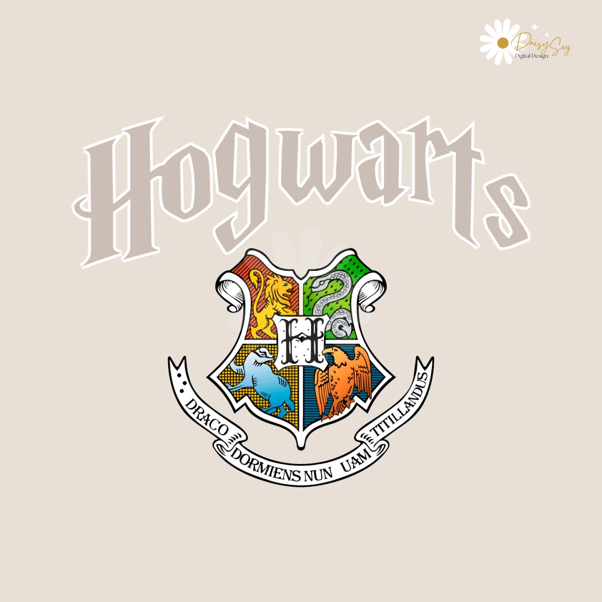 Retro Hogwarts Logo Harry Potter PNG | Inspire Uplift