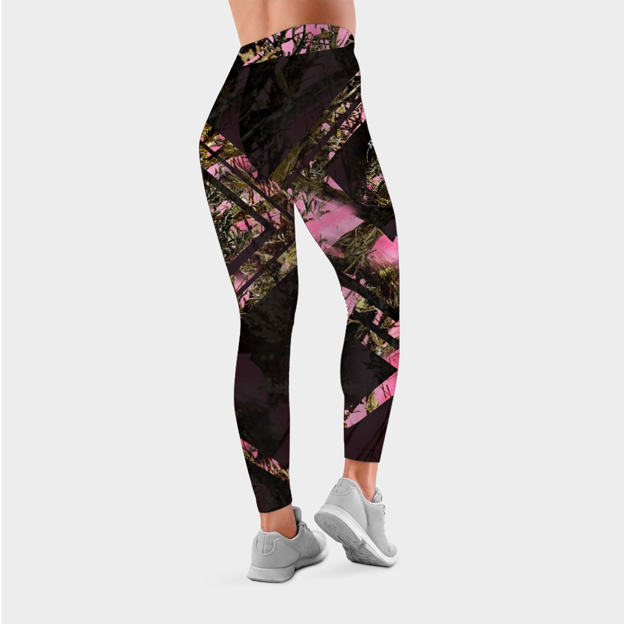 Bass Fishing pink muddy camo reel girls fish camo leggings f | Inspire ...