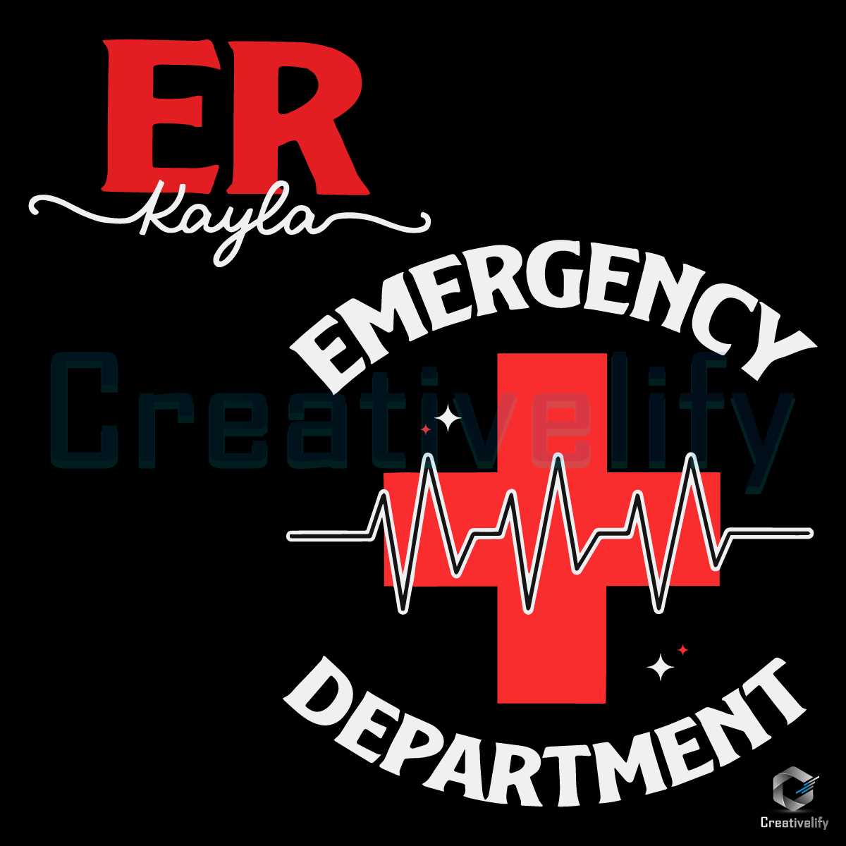 Emergency Department SVG ER Nurse Tech SVG File | Inspire Uplift