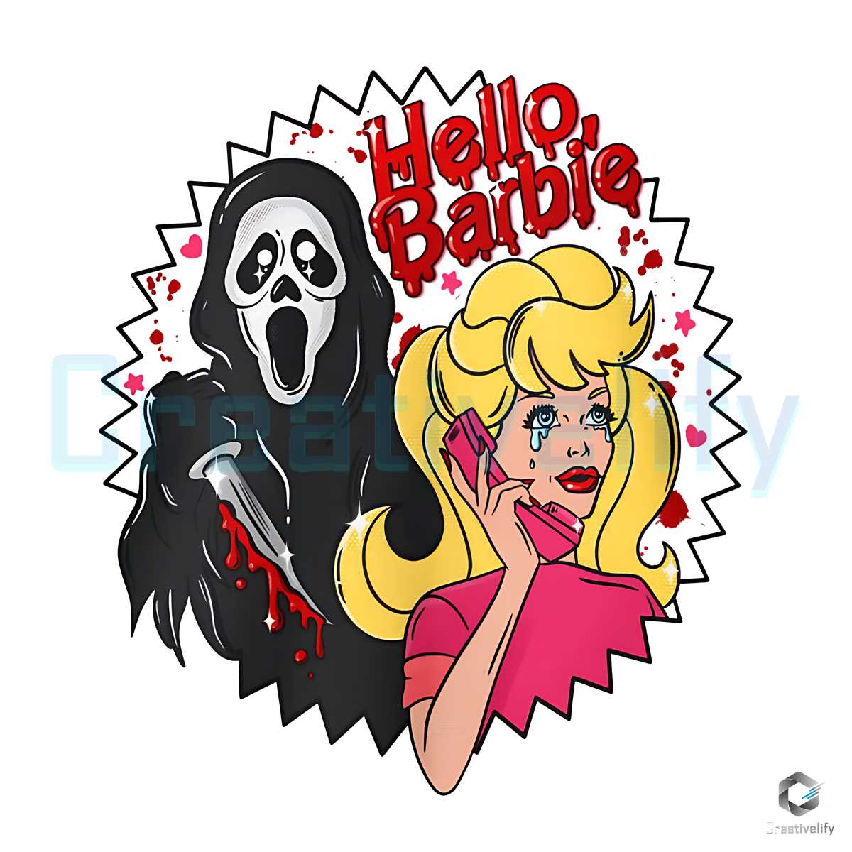 Hello Barbie Doll Ghostface PNG Cream Movie Download | Inspire Uplift