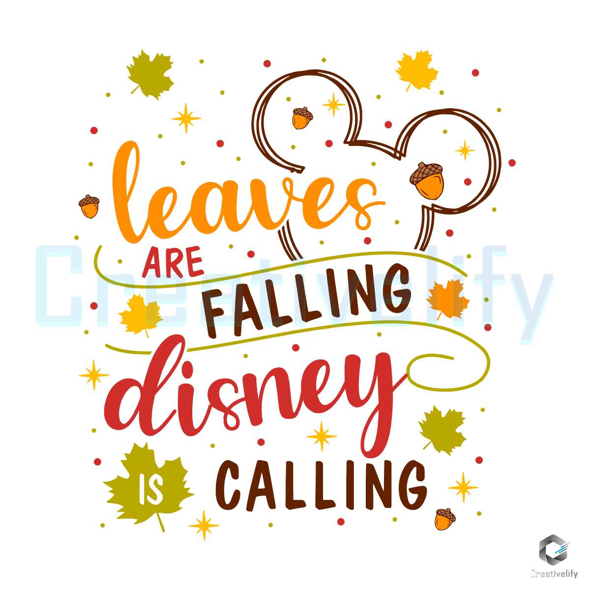 Fall Mickey Svg | Inspire Uplift