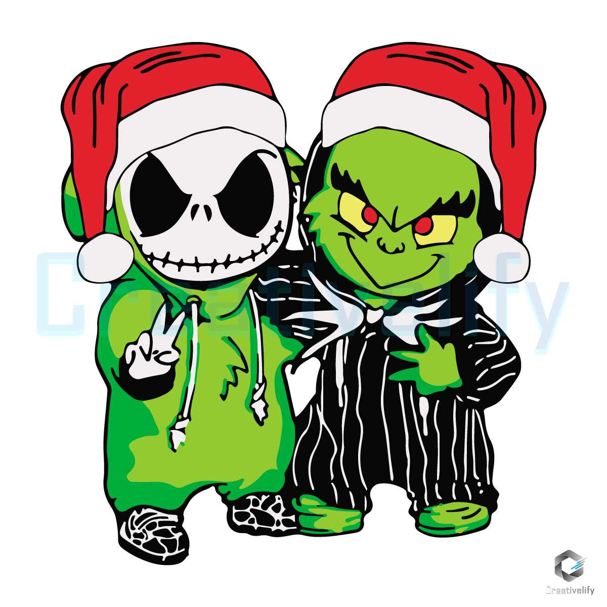 Nightmare Before Grinchmas SVG Santa Horror File Digital Cri | Inspire ...