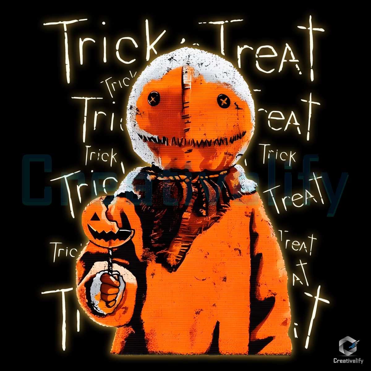 Pumpkin And Sam PNG Trick or Treat File Sublimation | Inspire Uplift