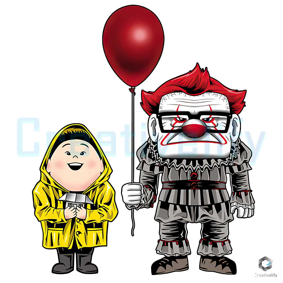 Russell Up Horror Character Fredricksen Png File Digital | Inspire Uplift