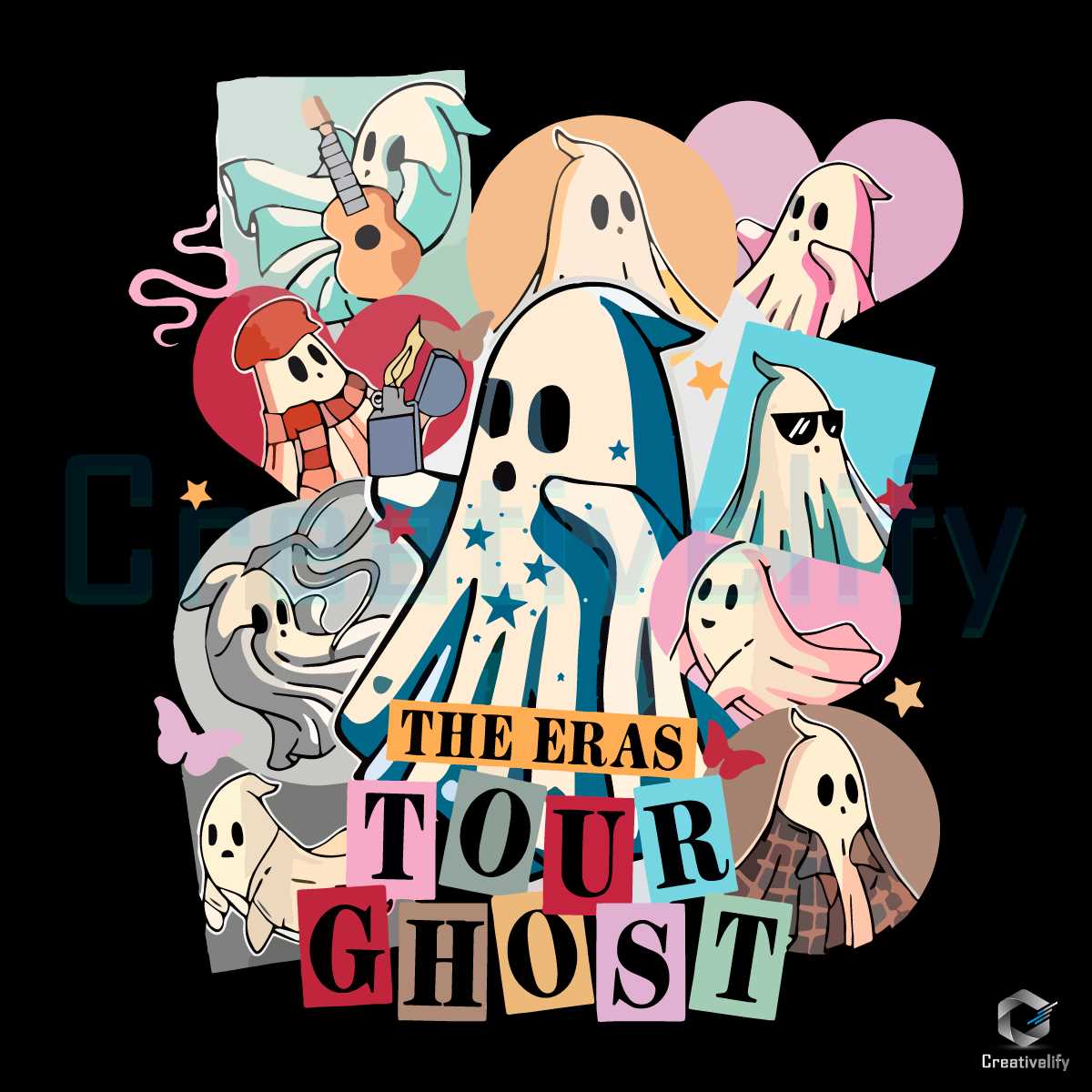 Spooky Taylor Swift PNG Eras Tour Ghost Download File | Inspire Uplift