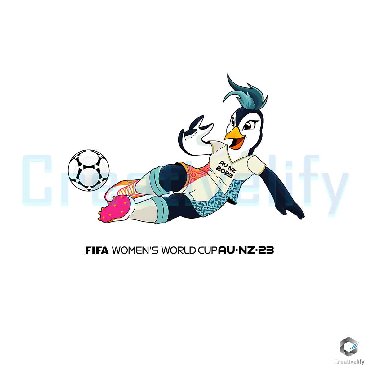 Tazuni Mascot 2023 SVG FIFA Womens World Cup File | Inspire Uplift