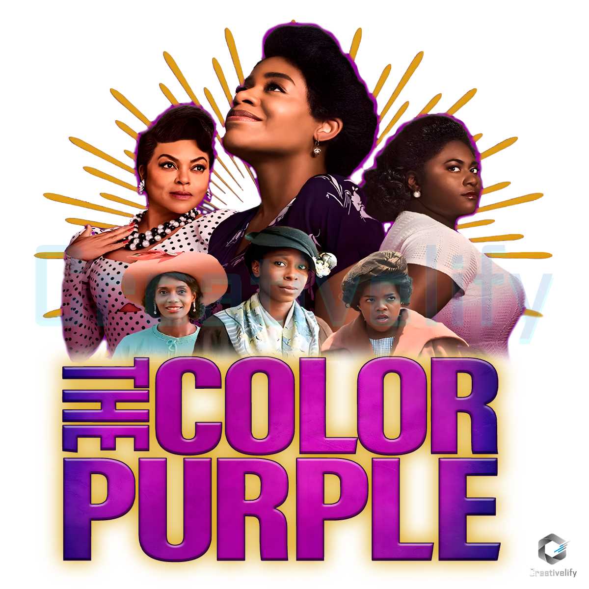 The Color Purple 2023 PNG Musical Movie File Design - Inspire Uplift