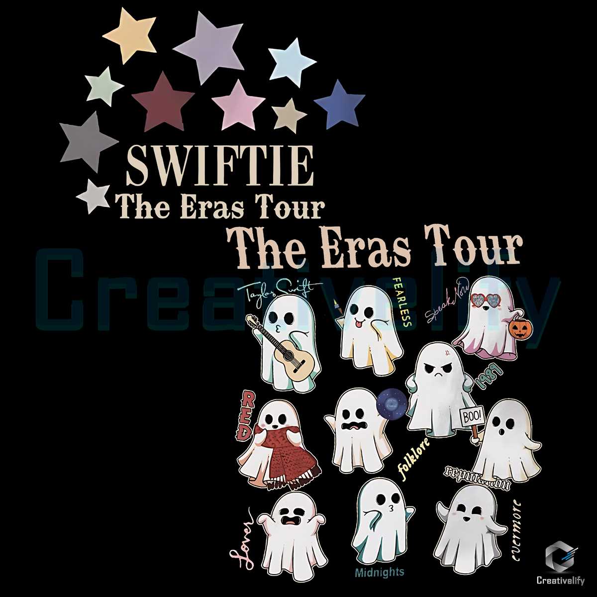 The Eras Tour Ghost PNG Vintage Swiftie File Sublimation | Inspire Uplift